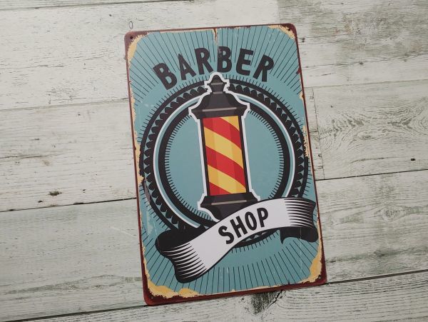 bk335 ブリキ看板 3枚セット BARBER SHOP バーバー ショップ 理容室 床屋 アメリカン 雑貨 レトロ かっこいい(理美容店用品)｜売買されたオークション情報、yahooの商品 ...