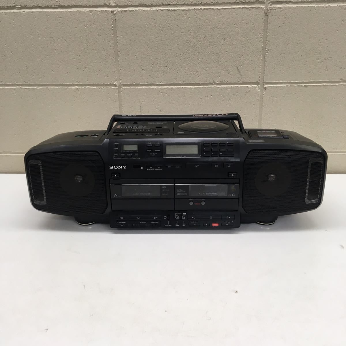 C Ma 201 SONY ソニー CDラジオカセットコーダー CFD-DW97 ダブルカセット ラジオ 取扱説明書付 ジャンク品(ラジカセ ...