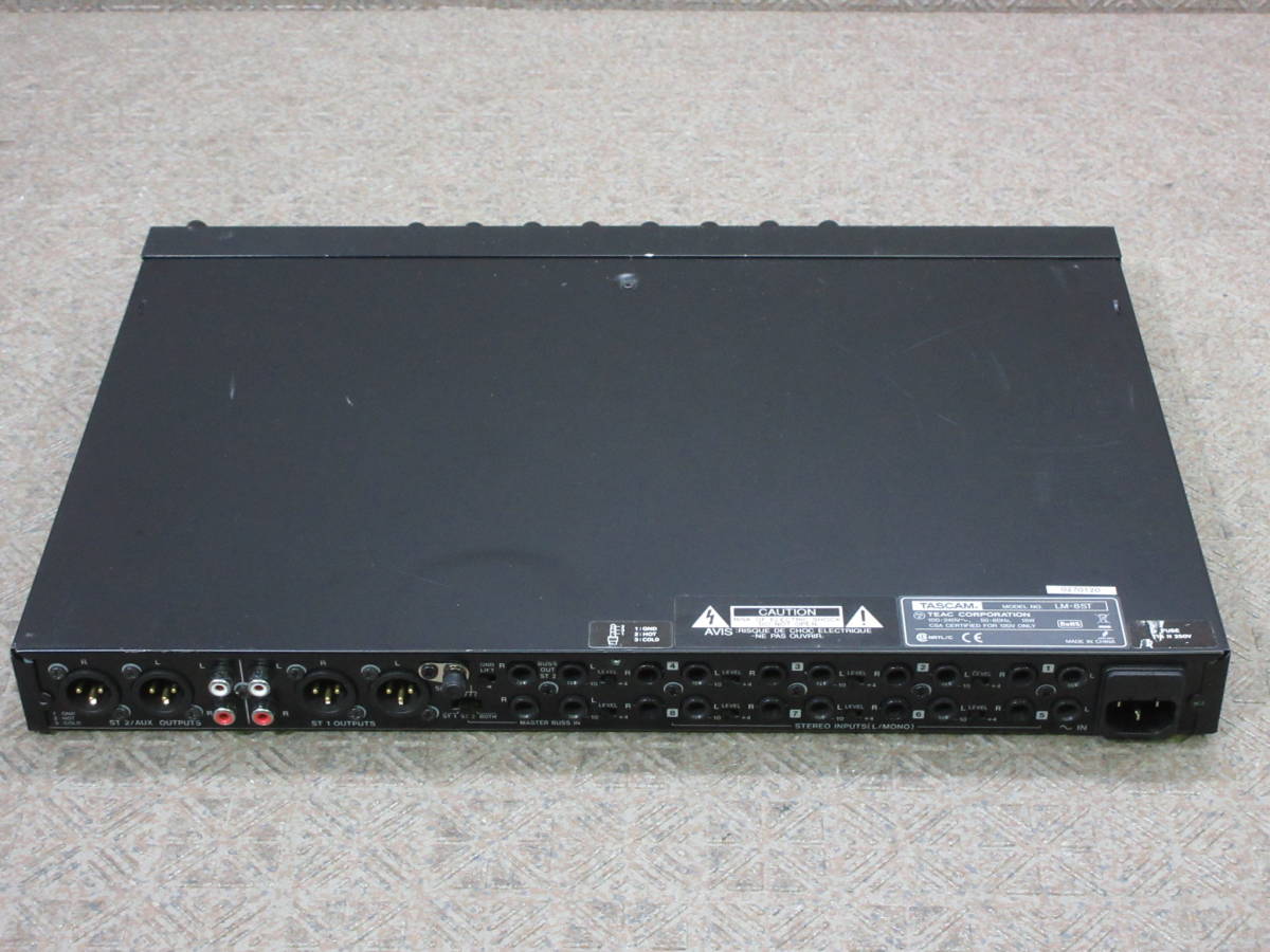 TASCAM / タスカム / ラインミキサー LM-8ST / 8ST入力 1U ラックマウント / 簡易確認済み / No.M903 ...