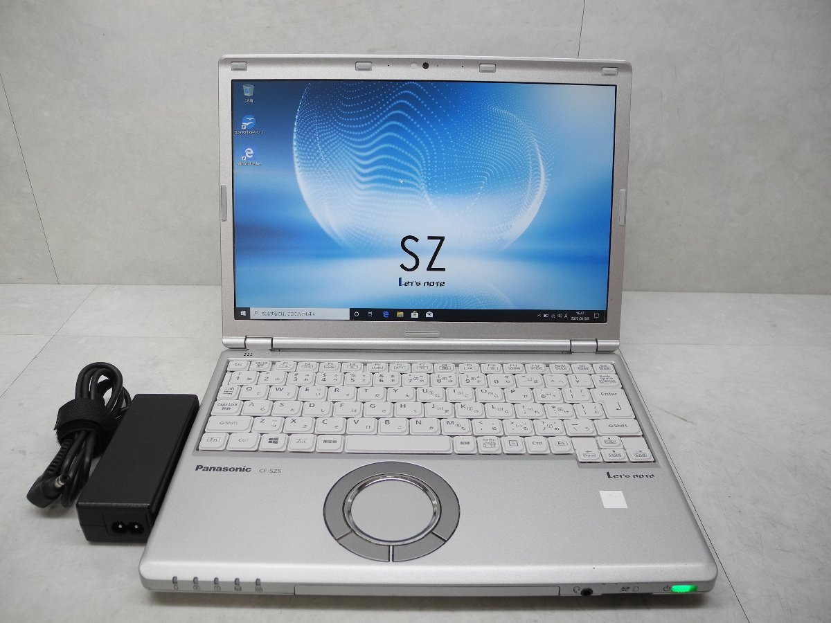 第6世代 累積10370 高解像度1920x1200 CF-SZ5PDYVS Core i5 2.40GHz/8GB/SSD256GB/無線/カメラ/Office/Windows 10 Pro ...