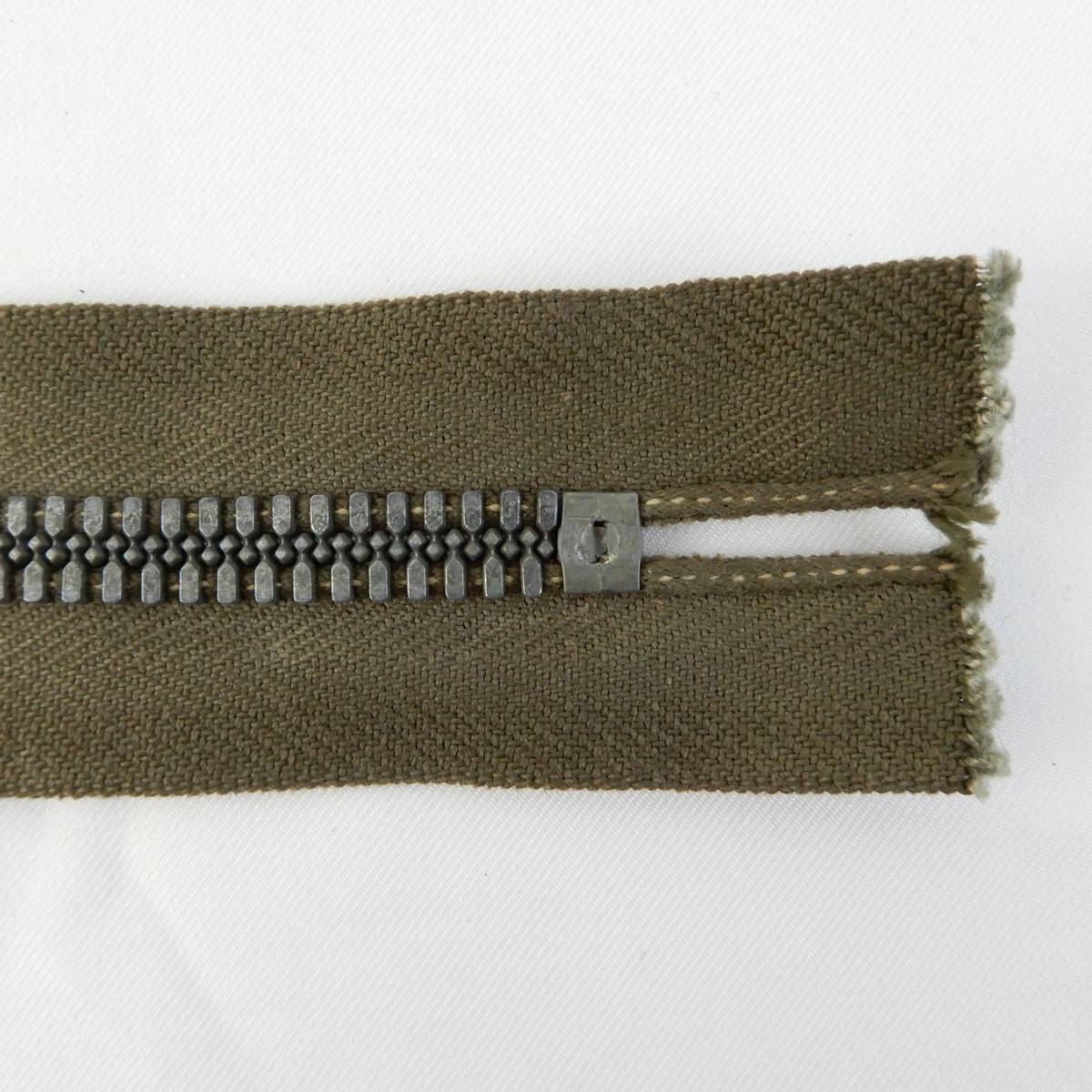 CROWN Zipper Double Tab 1950s OLIVE Deadstock Made in USA ② Vintage ...