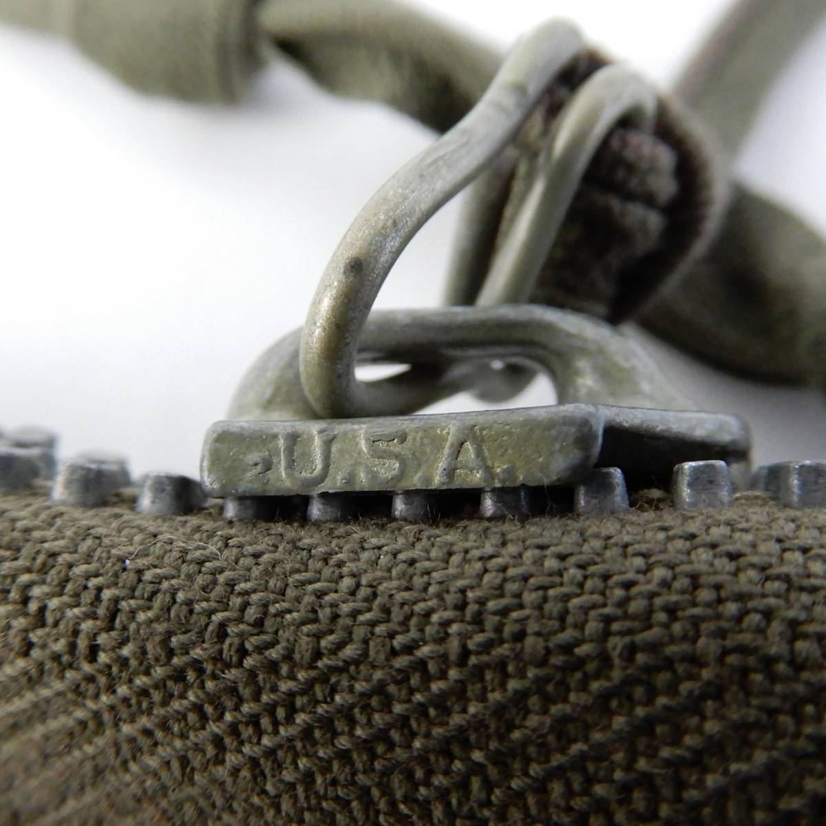 CROWN Zipper Double Tab 1950s OLIVE Deadstock Made in USA ② Vintage ...