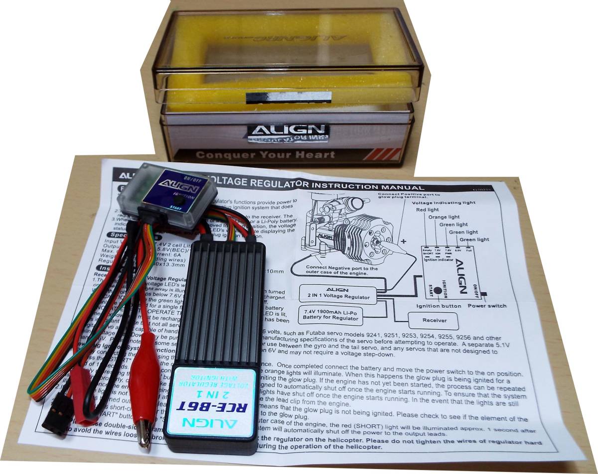 ALIGN RCE-B6T 2IN1 VOLTAGE-REGULATOR WITH-IGNITOR(パーツ)｜売買されたオークション情報、yahooの商品情報をアーカイブ公開 - オークファン ...