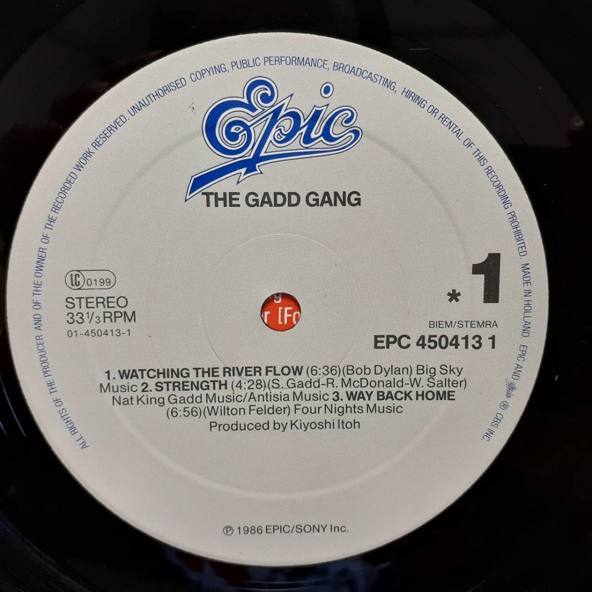 オランダ盤オリジLP 高音質マト枝1A-1 Steve Gadd / The Gadd Gang 1986年 EPIC 450413 1 ...