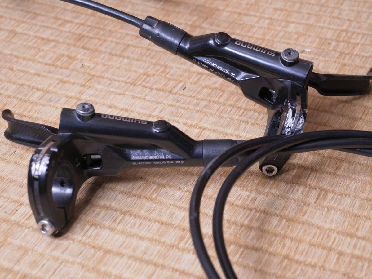 SHIMANO DEORE シマノ ディオーレ BL-MT500 BR-M596 ブレーキレバー＆キャリパーセット メタルパッド(ディスク ...