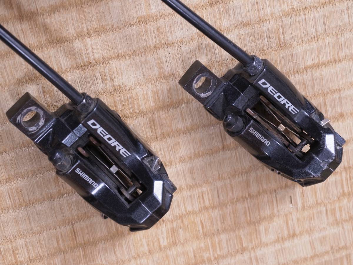 SHIMANO DEORE シマノ ディオーレ BL-MT500 BR-M596 ブレーキレバー＆キャリパーセット メタルパッド(ディスク ...