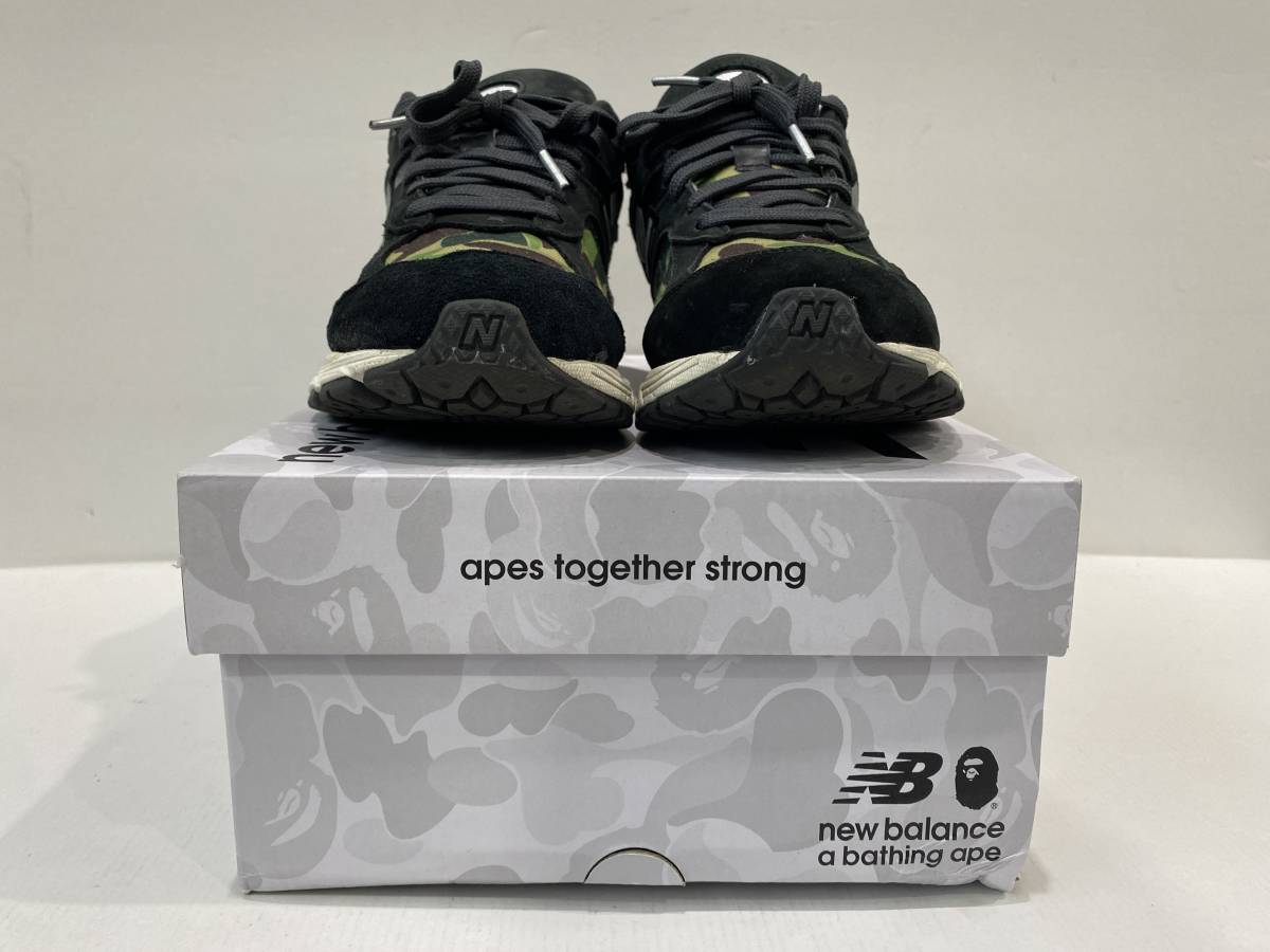 PM26-268 A BATHING APE New Balance 2002R BLACK M2002RBF 27.5cm スペシャルBOX ...