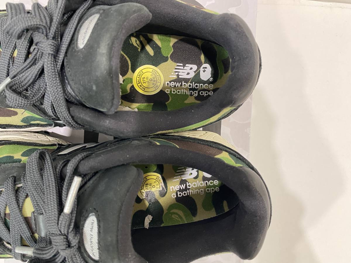 PM26-268 A BATHING APE New Balance 2002R BLACK M2002RBF 27.5cm スペシャルBOX ...