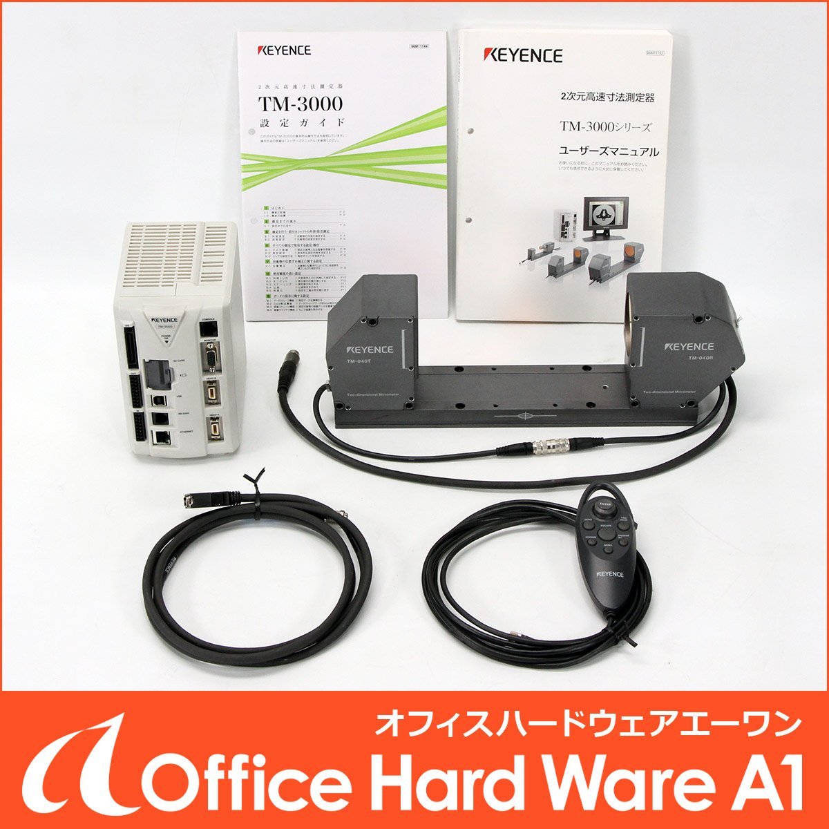 KEYENCE 2次元高速寸法測定器 コントローラ TM-3000 / 測定ヘッド TM-040 / 簡易動作確認 現状渡し キーエンス J# ...