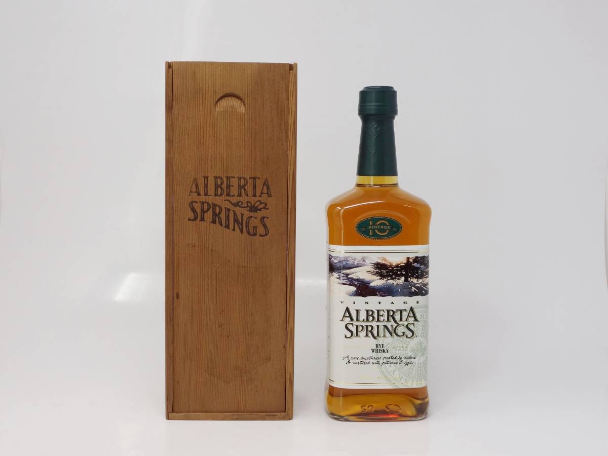 未開栓 ALBERTA SPRINGS アルバータ スプリングス 10年 木箱入 750ml 40% 古酒(カナディアン)｜売買された ...