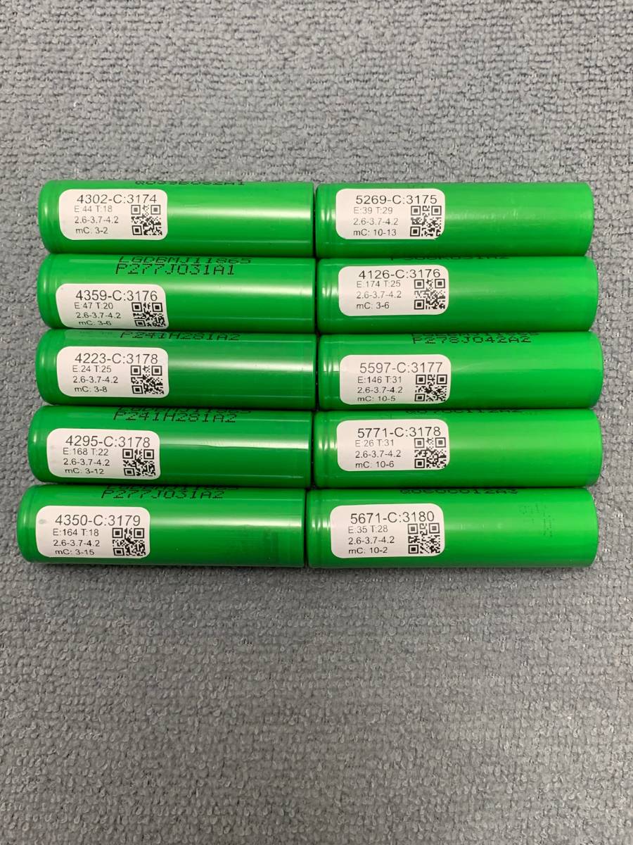AquaPC DIYリサイクルセル大容量 LG製 INR18650型 リチウムイオン電池 3100mAh 10本(充電池)｜売買された ...