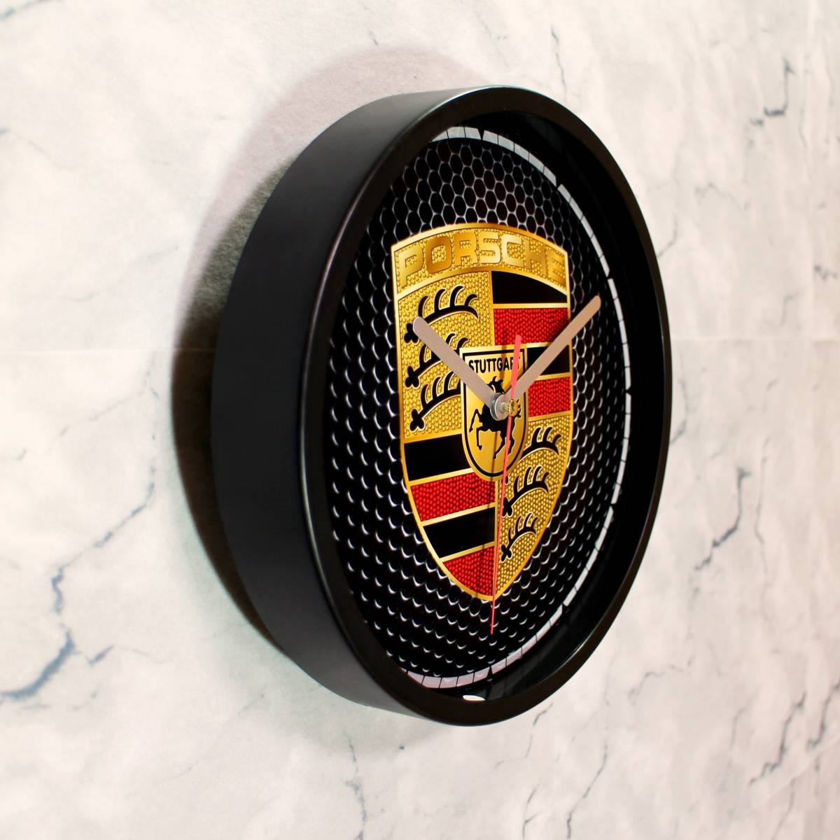 PS2 ポルシェ Porsche 掛け時計 カーボン カレラ 996 993 997 991 992 ケイマン ボクスター カイエン マカン ...