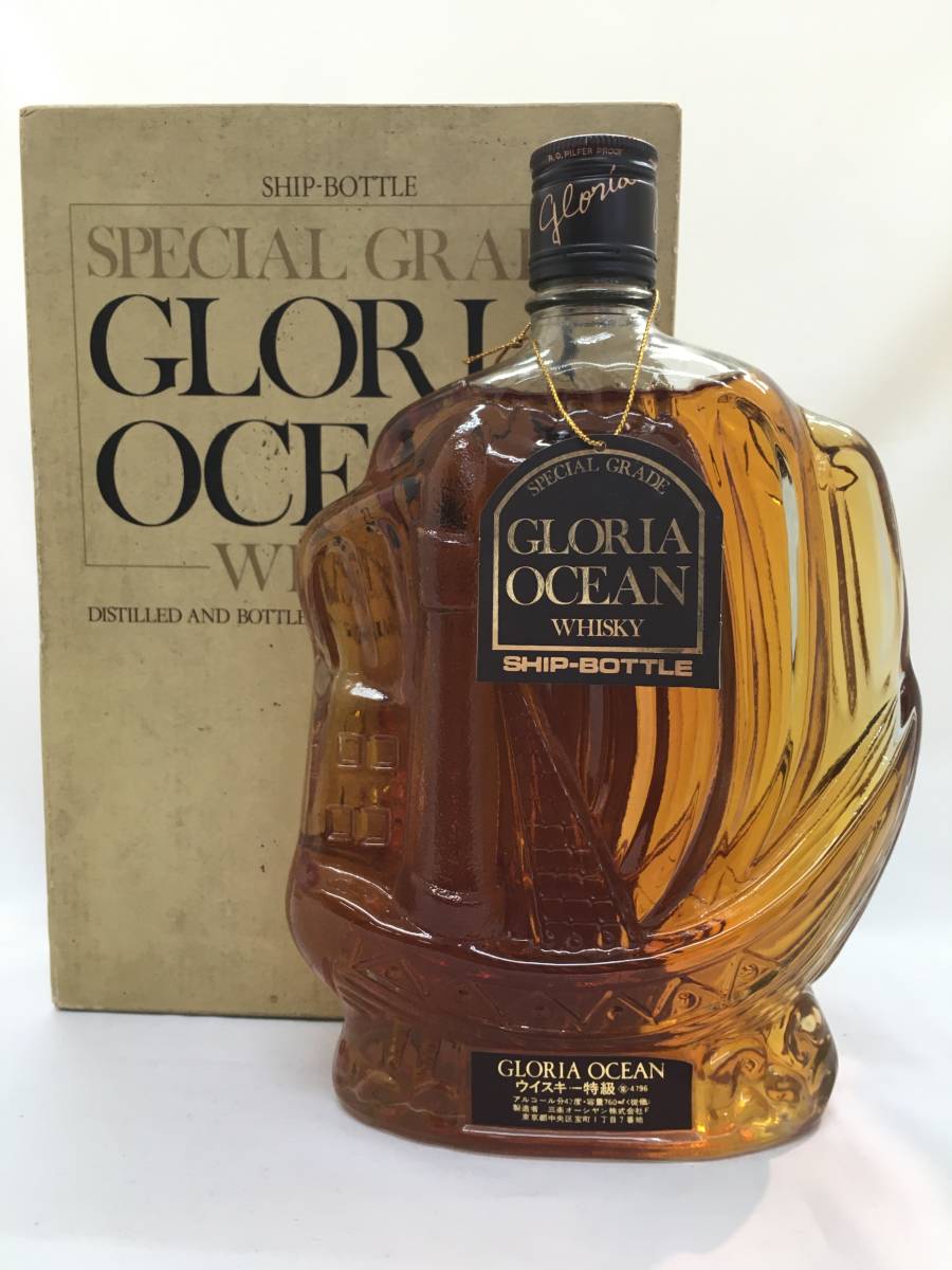 U869 箱付/グロリア オーシャン GLORIA OCEAN ウイスキー特級 シップボトル 760ml(日本)｜売買されたオークション情報 ...