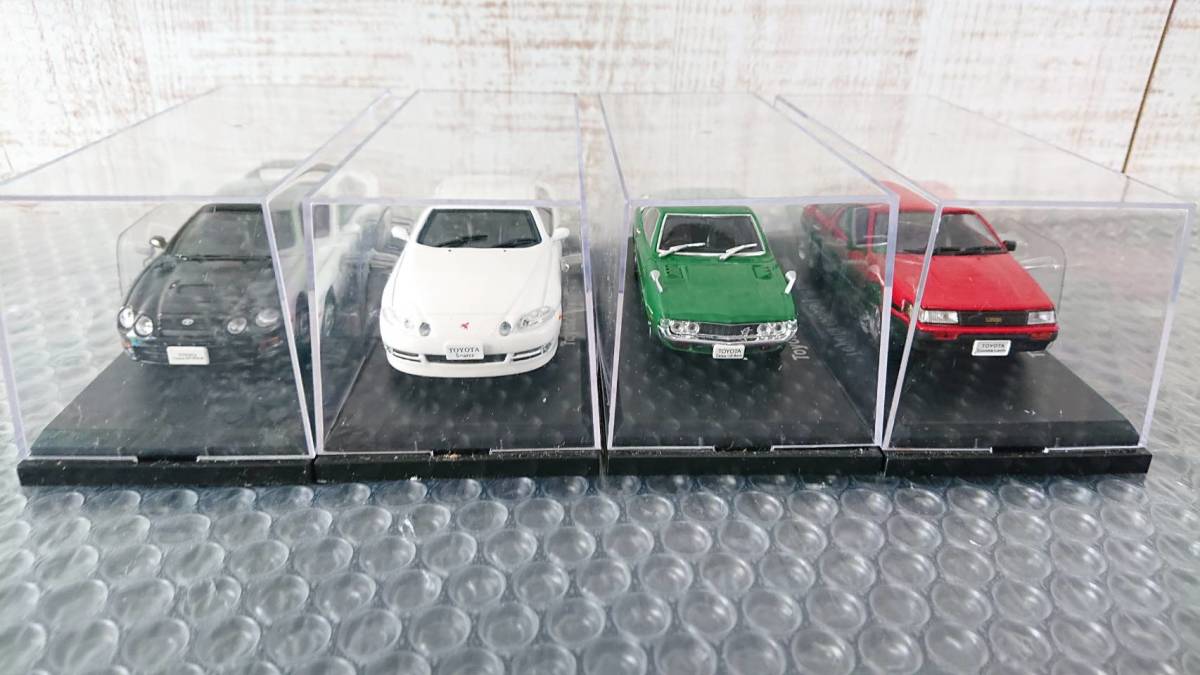 k-031 hachette 国産名車 4台まとめて Toyota Celica GT-FOUR 1994 /Soarer 1991 /Celica Lift Back 1973 ...