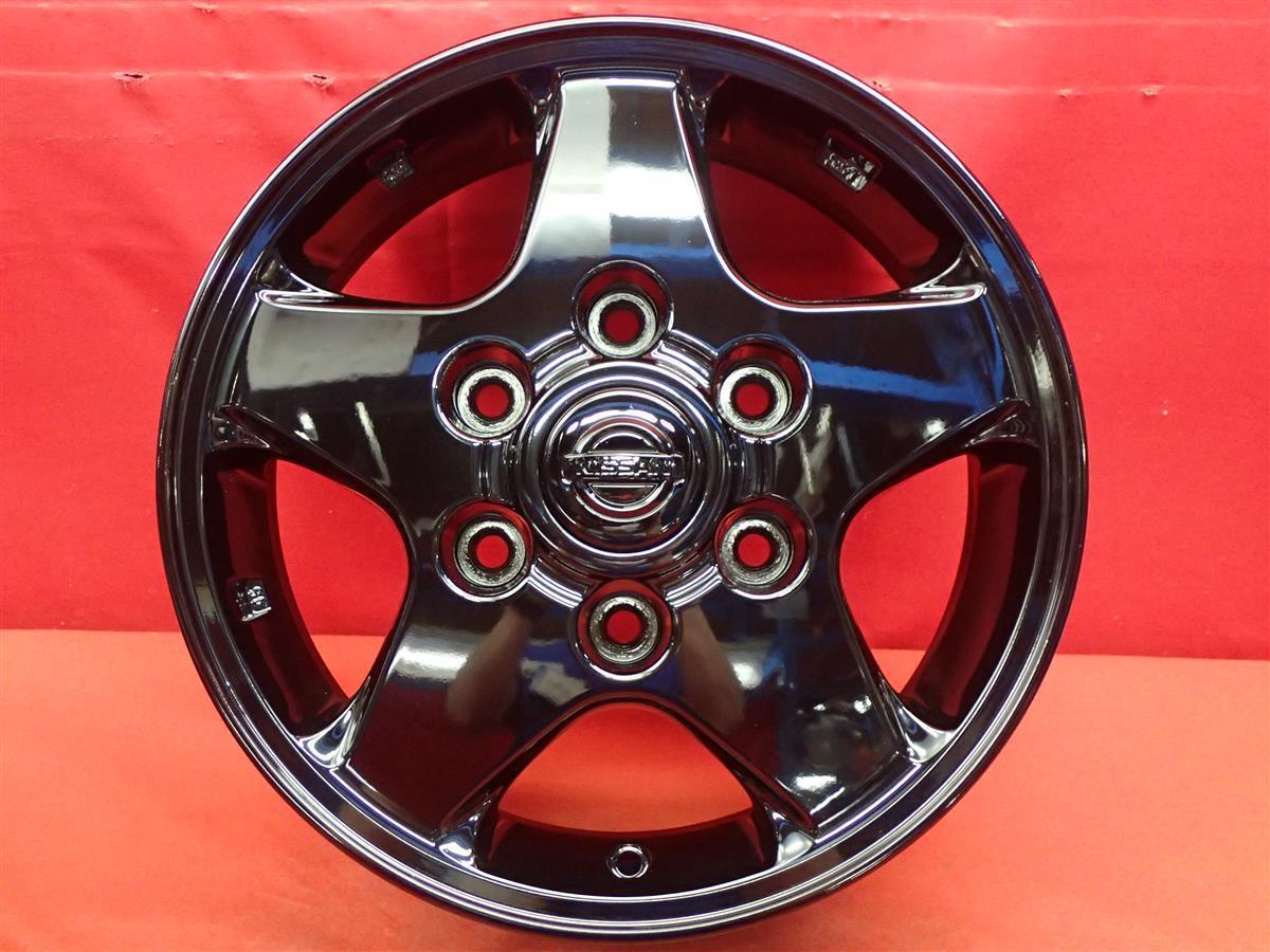 ニッサン キャラバン E25 系 純正 アルミ ホイール 4本 15インチ 5.5J-15 PCD139.7 6穴 +45 ハブ100 NV350 バン JWL-T規格 商用車 aa15(社外 ...