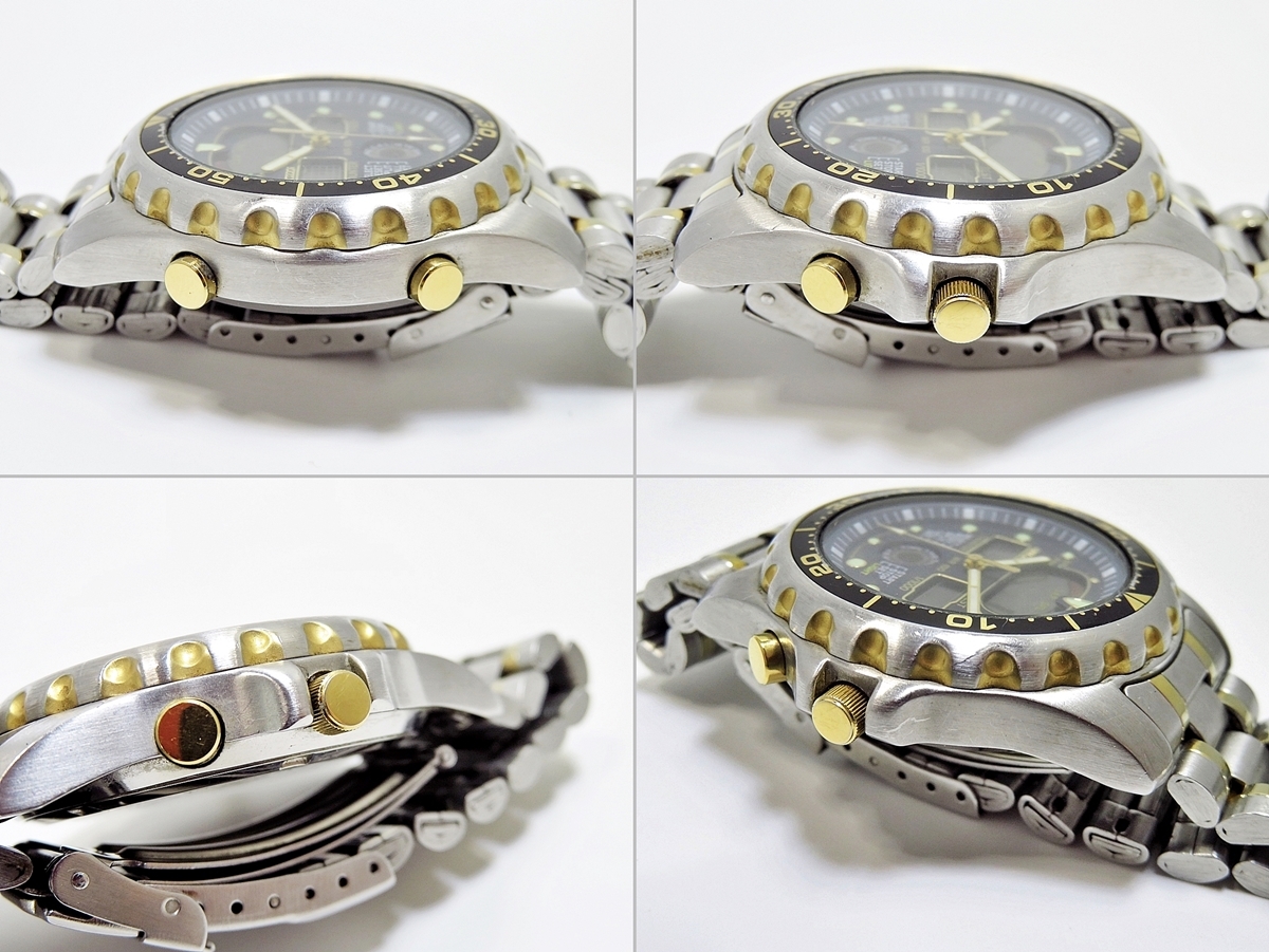 CITIZEN PROMASTER C401-E80346 シチズン プロマスター デジアナ メンズ 腕時計 純正ベルト 003FSZI39 ...