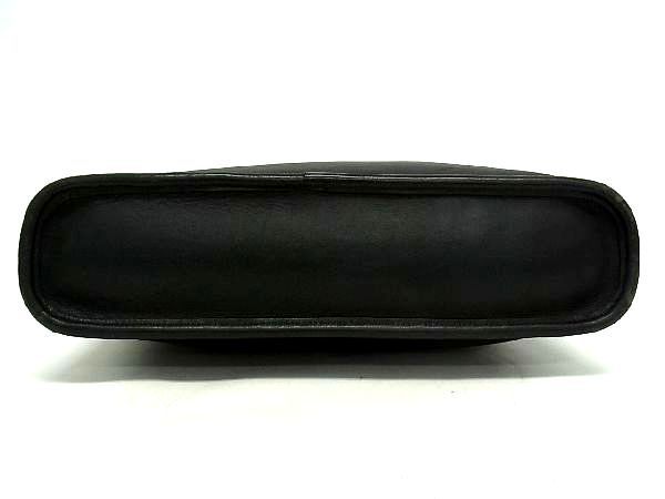 1円 COACH コーチ 9432 オールドコーチ USA アメリカ製 レザー ショルダーバッグ クロスボディ 斜め掛けかばん ブラック系 ...