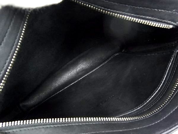 1円 COACH コーチ 9432 オールドコーチ USA アメリカ製 レザー ショルダーバッグ クロスボディ 斜め掛けかばん ブラック系 ...