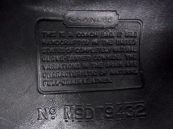 1円 COACH コーチ 9432 オールドコーチ USA アメリカ製 レザー ショルダーバッグ クロスボディ 斜め掛けかばん ブラック系 ...