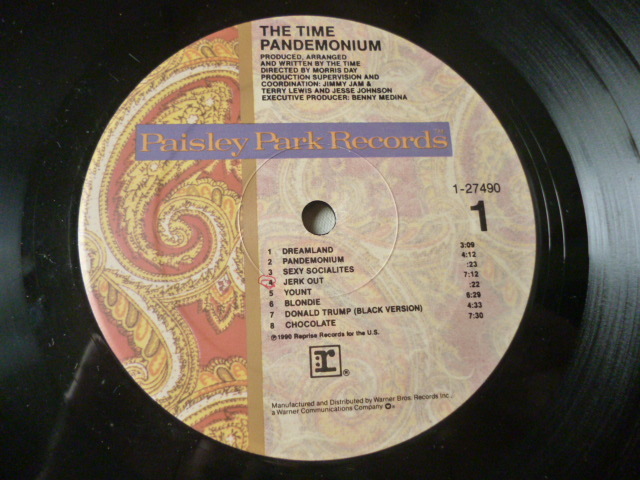The Time / Pandemonium シュリンク付 オリジナルUS盤 LP 超ファンキーSOUL DISCO(R&B、ソウル)｜売買さ ...