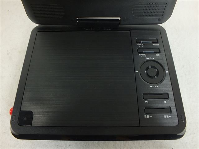 TEES ティーズ PDVD-W727-BK ワンセグTV付ポータブルDVDプレーヤー7インチ 取扱説明書有り 元箱付き リモコン有り ...