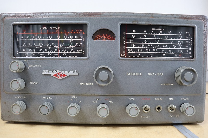 ナショナル National NC-98 米国ナショナル社の全波受信機 受信 きますがジャンク品として(受信機)｜売買されたオークション情報 ...
