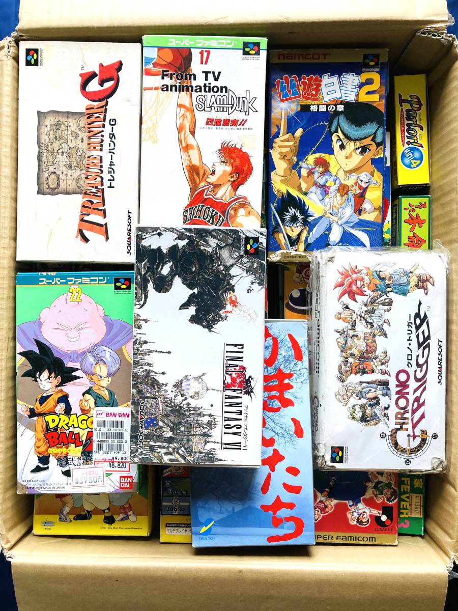 1円スタート 58本セット スーパーファミコン ソフト まとめ 大量 SFC ファイナルファンタジー FF クロノトリガー 幽遊白書 箱付き(アクション)｜売買されたオークション情報 ...