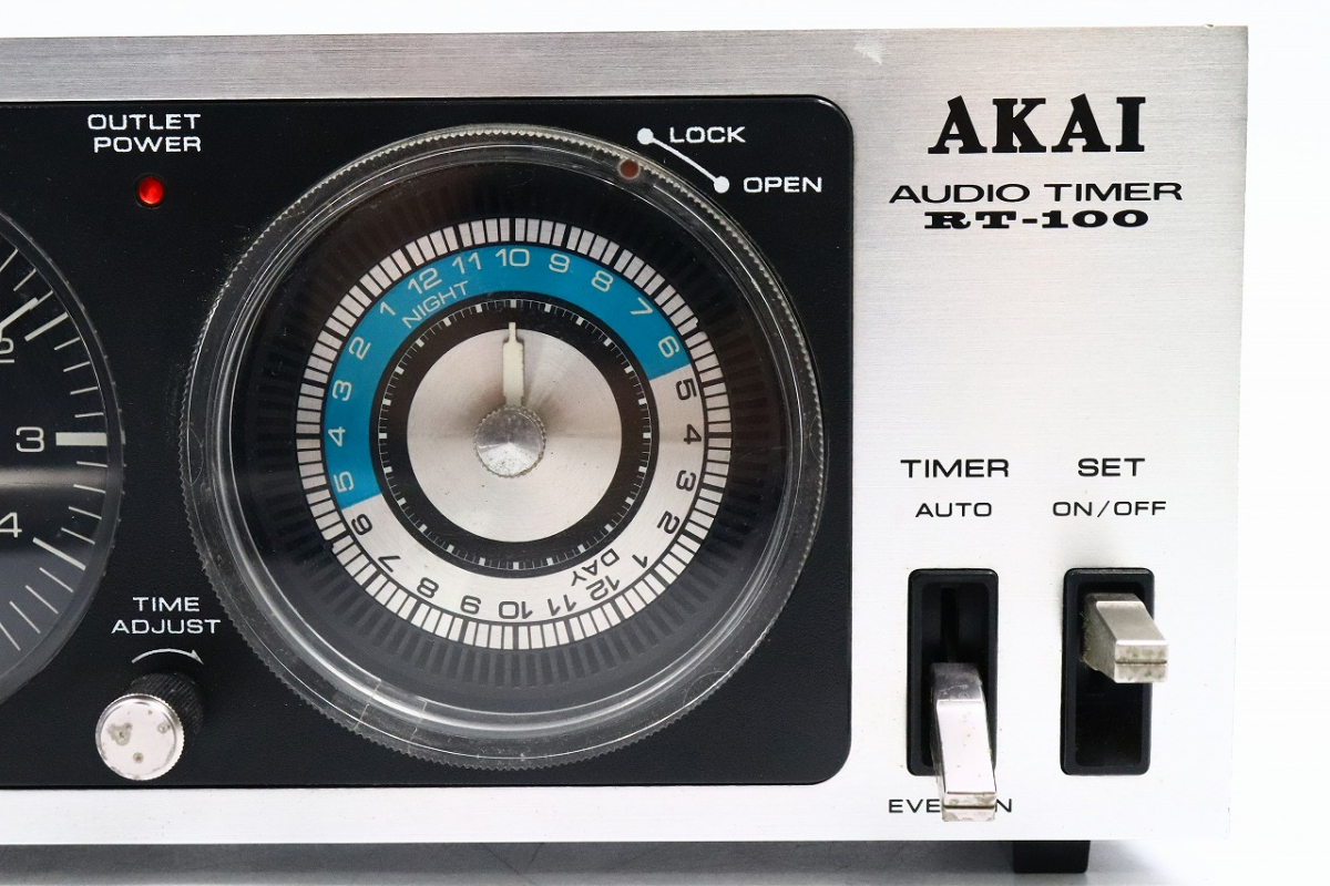 ト長 AKAI アカイ 赤井電機 オーディオタイマー AUDIO TIMER RT-100 昭和レトロ 通電OK 動作未確認 ...