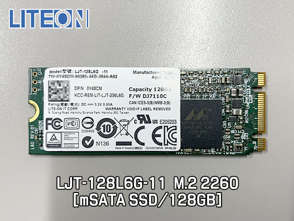 Lite-On IT M.2 2260 LJT-128L6G-11 128GB SSD mSATA Mini SATA SATA600 ...