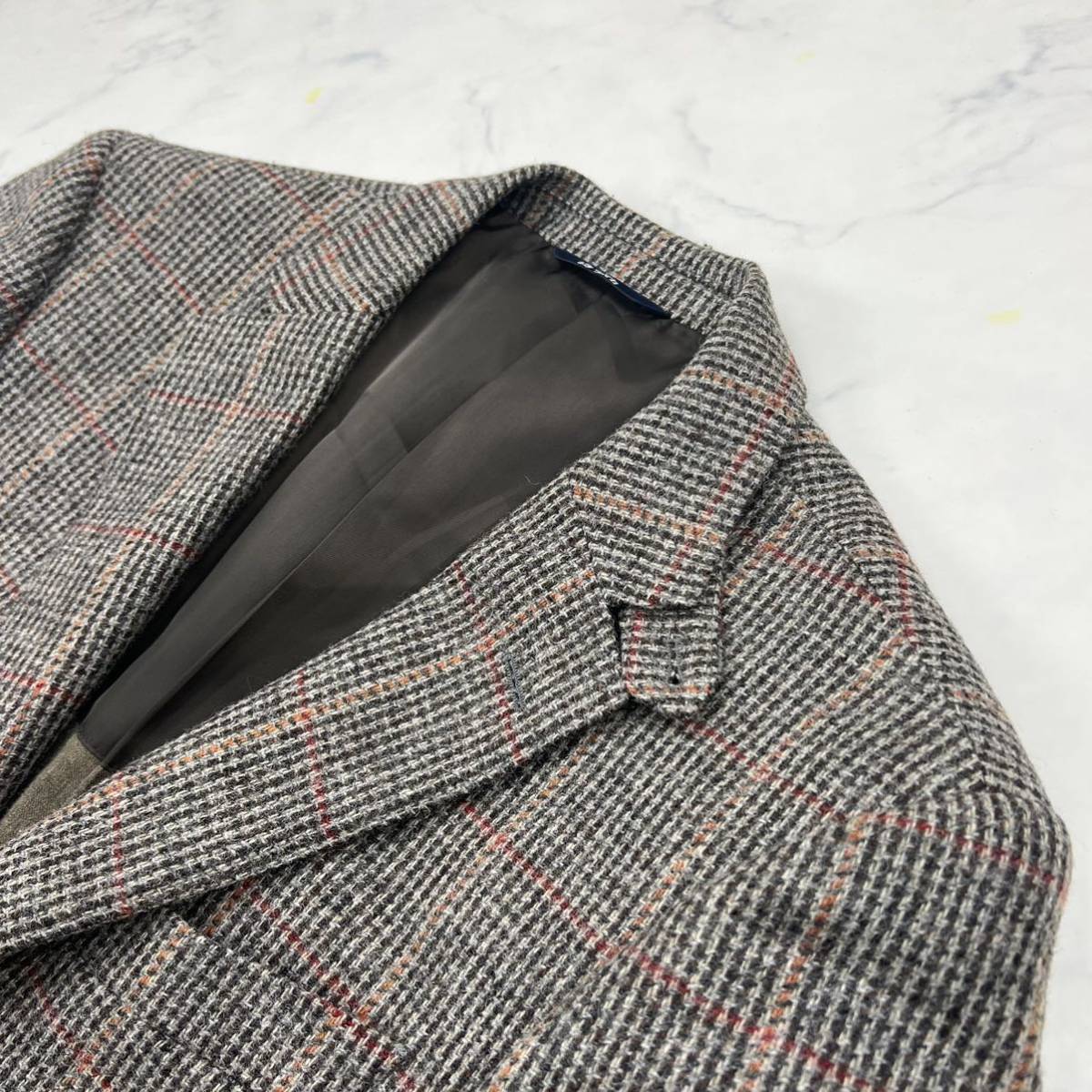 D31 Tern MOON社生地 くるみボタン ツイード ウール100% テーラードジャケット ウインドウペン ブラウン AB5 M ターン 英国製生地(Mサイズ)｜売買されたオークション情報 ...