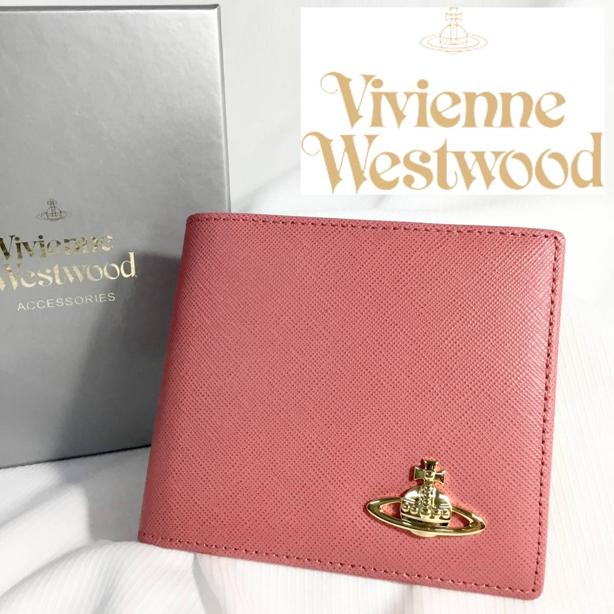 ヴィヴィアンウエストウッド 仔牛革型押し 二つ折り財布 サフィアーノ CORALLO SAFFIANO Vivienne Westwood D201(財布)｜売買されたオークション情報 ...