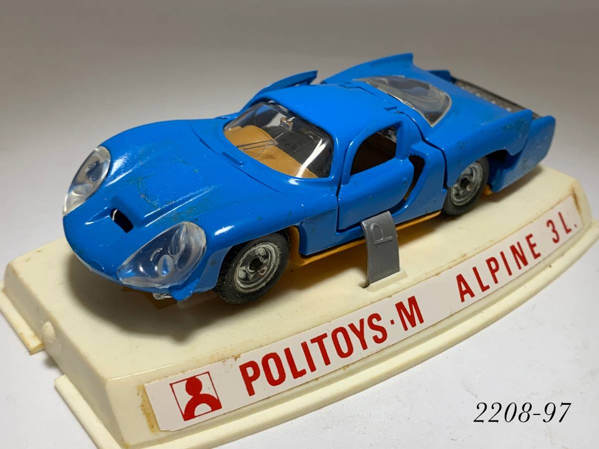 絶版 1/43 POLITOYS-M ALPINE アルピーヌ 3L 箱あり ＜2208-97＞(レーシングカー)｜売買されたオークション情報、yahooの商品情報をアーカイブ公開 ...