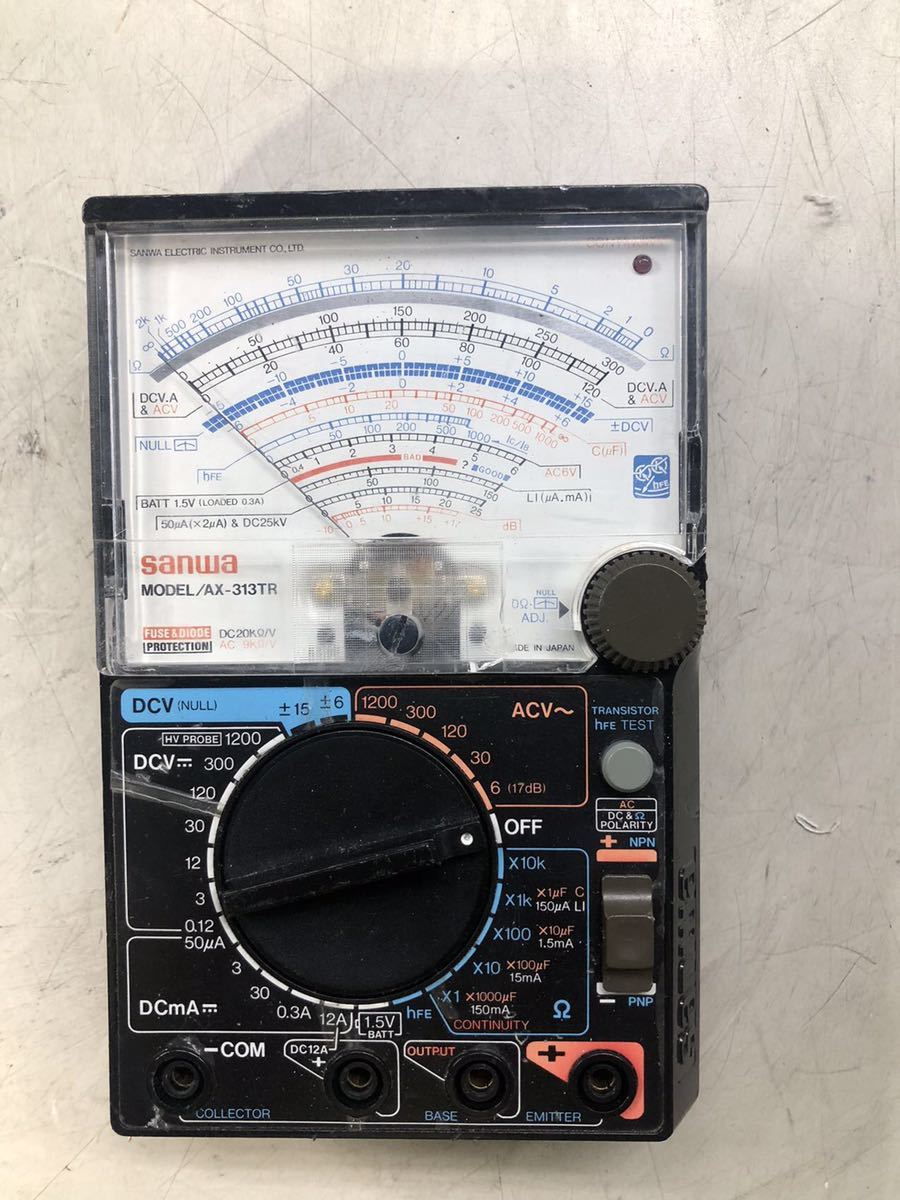 E258 SANWA サンワ アナログテスター 検電テスター AX-313TR(電気計測器)｜売買されたオークション情報、yahooの商品情報 ...