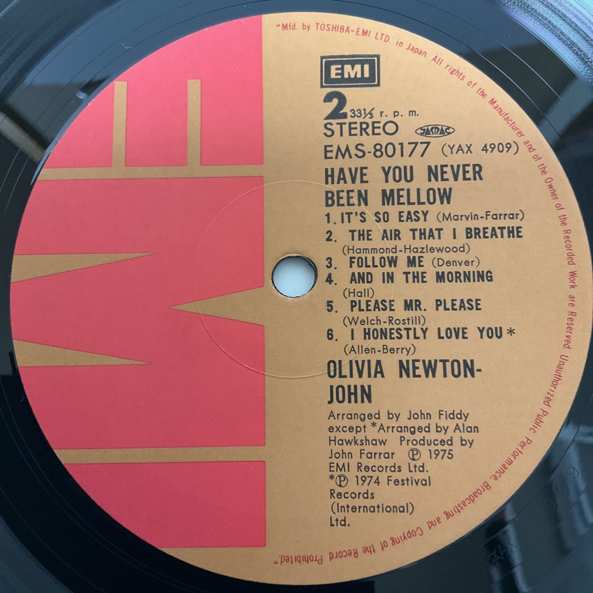 美盤 / オリビア ニュートン ジョン / そよ風の誘惑 / LP レコード / 帯付 / EMS-80177 /Olivia Newton-John/Have You Never Been ...