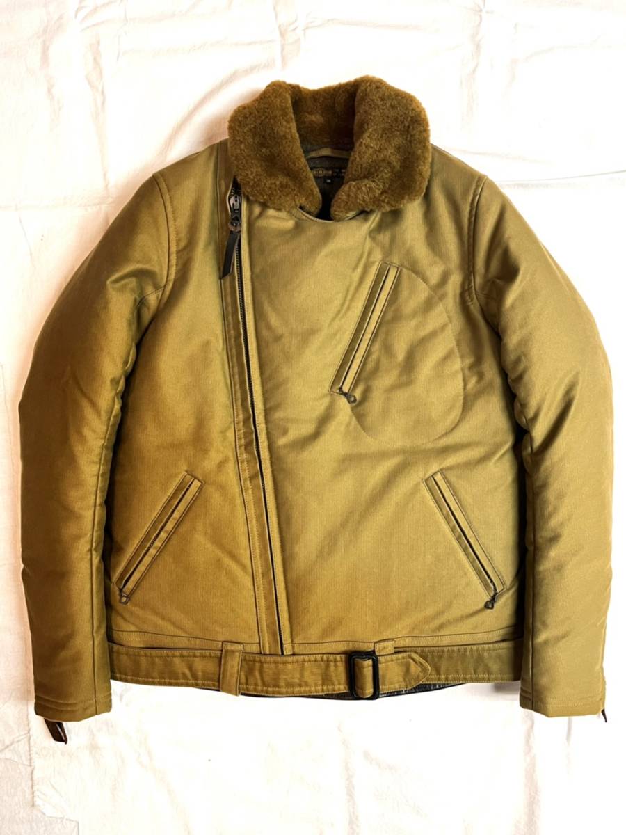 品 WESTRIDE ウエストライド CLIF CYCLE DOWN クリフサイクルダウン ダウンジャケット バイカー アメカジ ハーレー(M ...