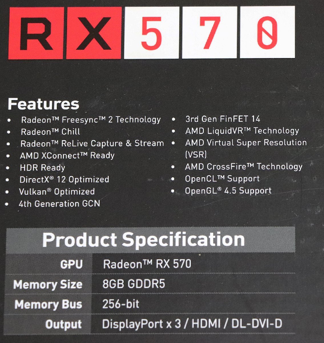 S 品 グラフィックボード MSI RADEON RX570 ARMOR 8G OC Edition 8GB GDDR5 ...