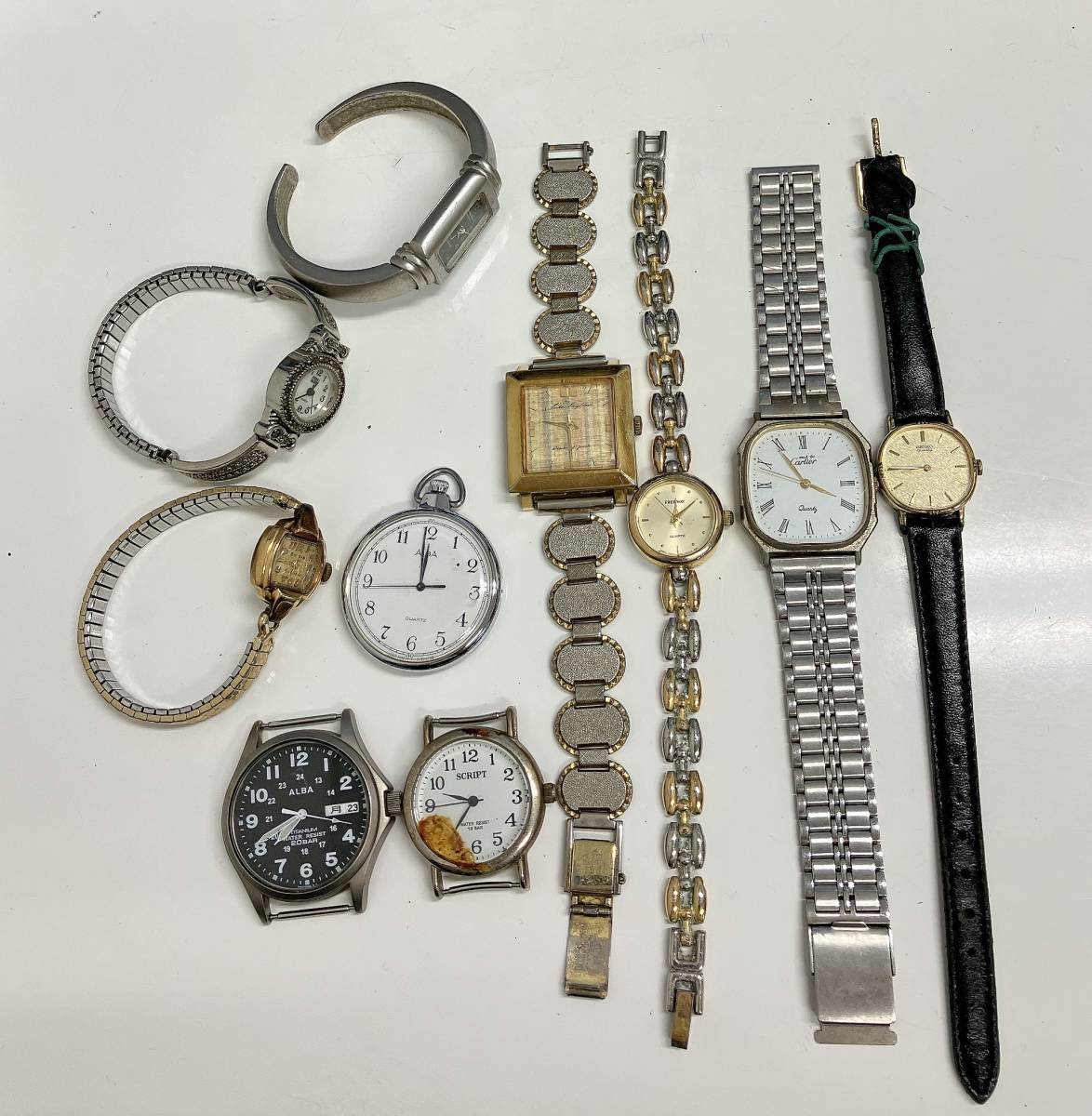 SEIKO セイコー レディース腕時計など まとめて 10点 ALBA 懐中時計/ブレスレット/T411-655(アナログ（クォーツ式）)｜売買されたオークション情報、yahooの商品情報を ...