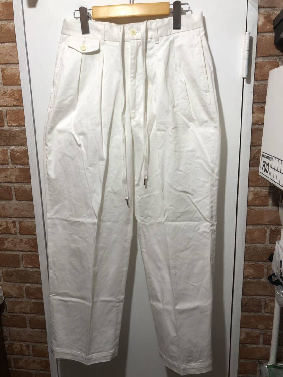 e.sen イーセン 22SS ワイドテーパード イージーパンツ ホワイト FK(Lサイズ)｜売買されたオークション情報、yahooの商品情報をアーカイブ公開 - オークファン（aucfan.com）