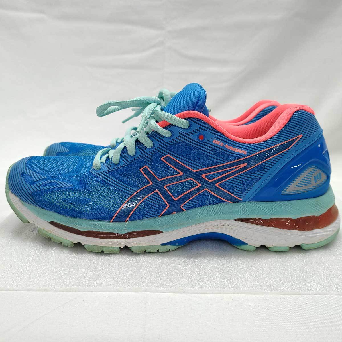 アシックス GEL-NIMBUS ニンバス 19 24.5cm ブルー TJG513 レディース asics ランニングシューズ(24.5cm)｜売買されたオークション情報、yahooの商品 ...