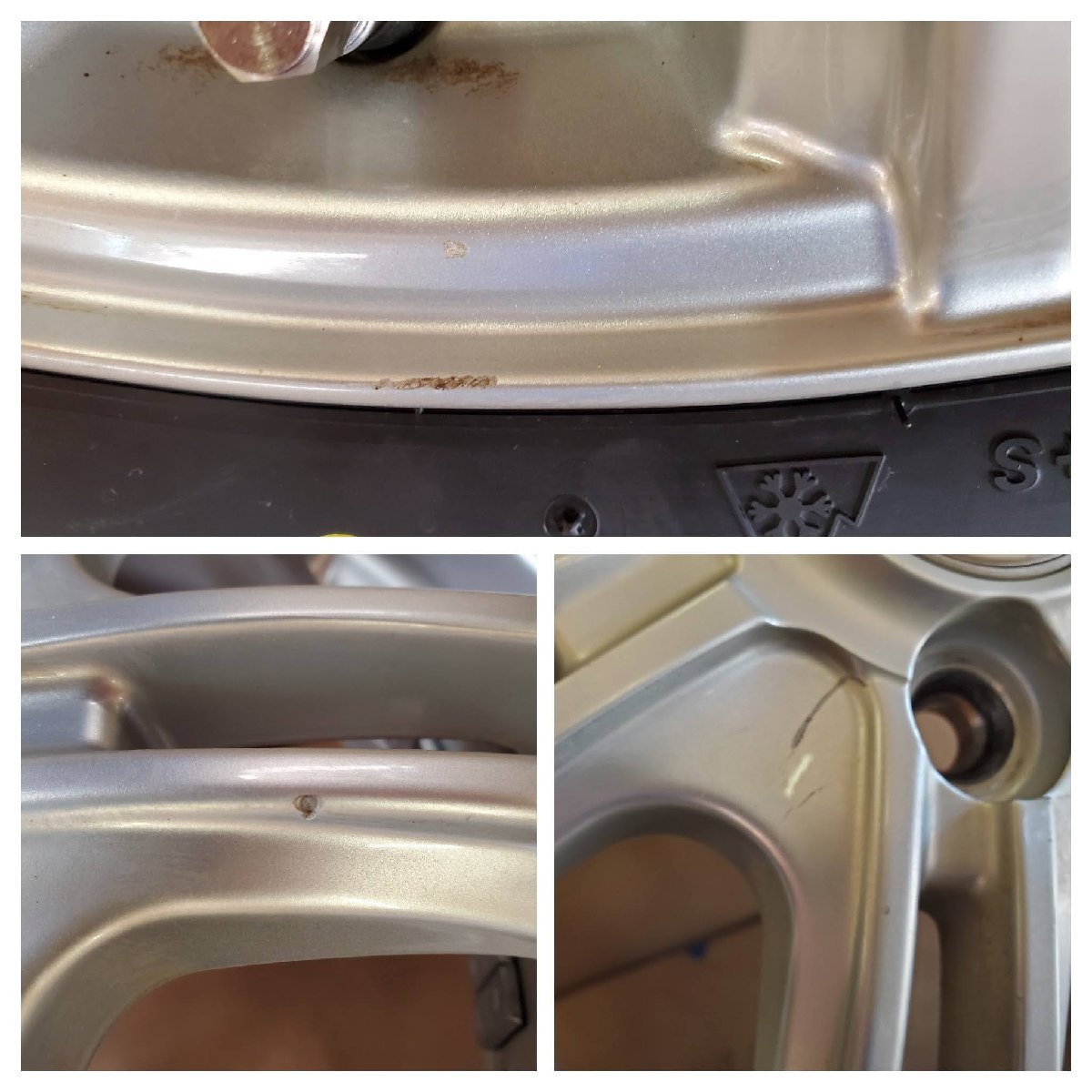 A1341 バリ山 イボ付 2021年 The Stranger Has Carried 13x4J +31 100x4H スタッドレスタイヤ ...