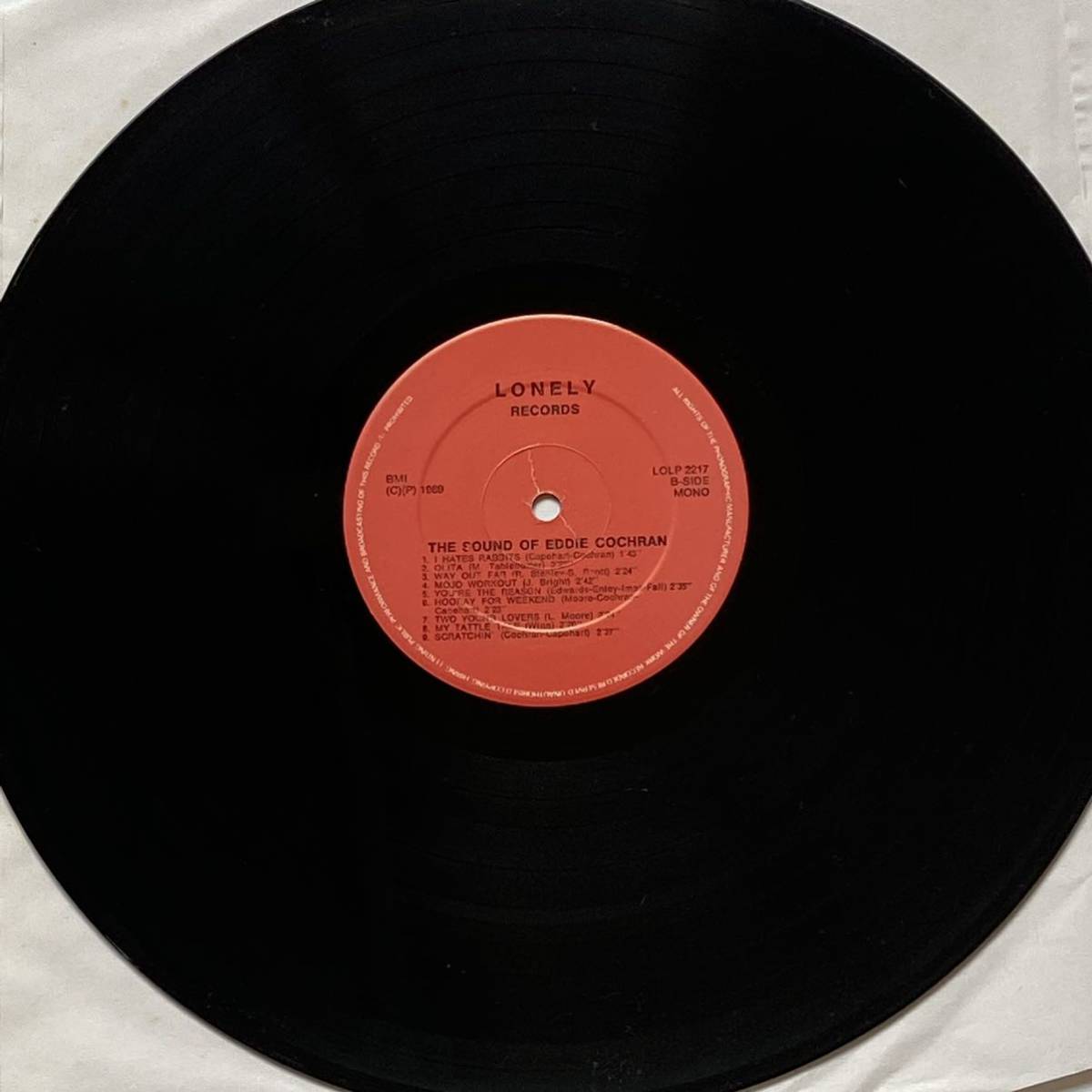 LPレコード Eddie Cochran エディコクラン The Sound Of Eddie Cochran Gene Vincent ...