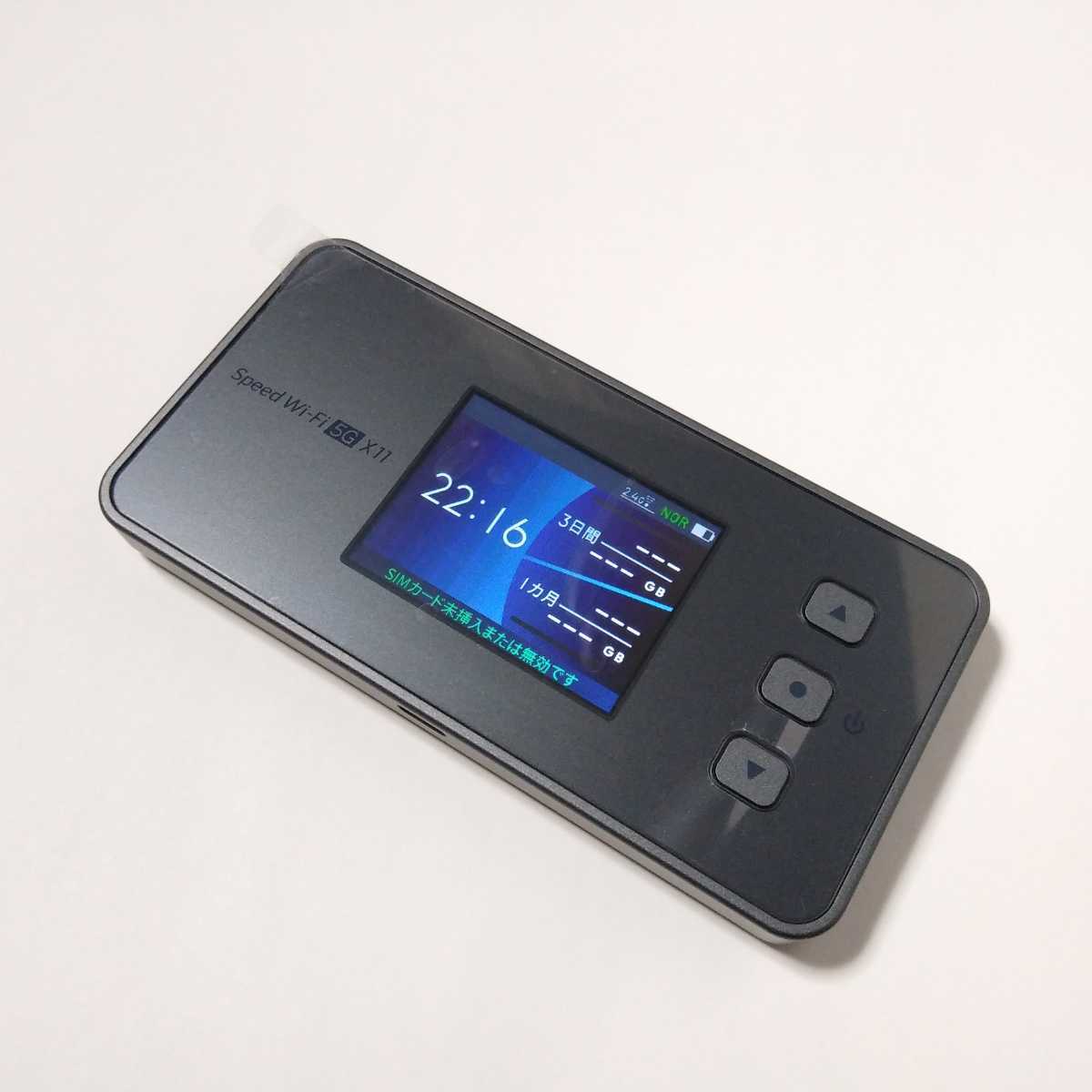 NEC Speed Wi-Fi 5G X11 NAR01 チタニウムグレー SIMフリー モバイルルーター Pocket WiFi 5G対応 ...