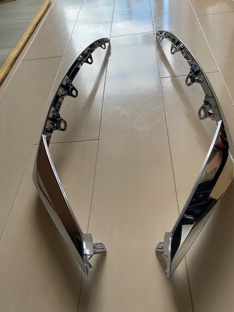 日産 純正 E13 ノート メッキ ヘッド ライト ガーニッシュ モール 左 右 セット 62074 6XJ0A 62075 6XJ0A ...