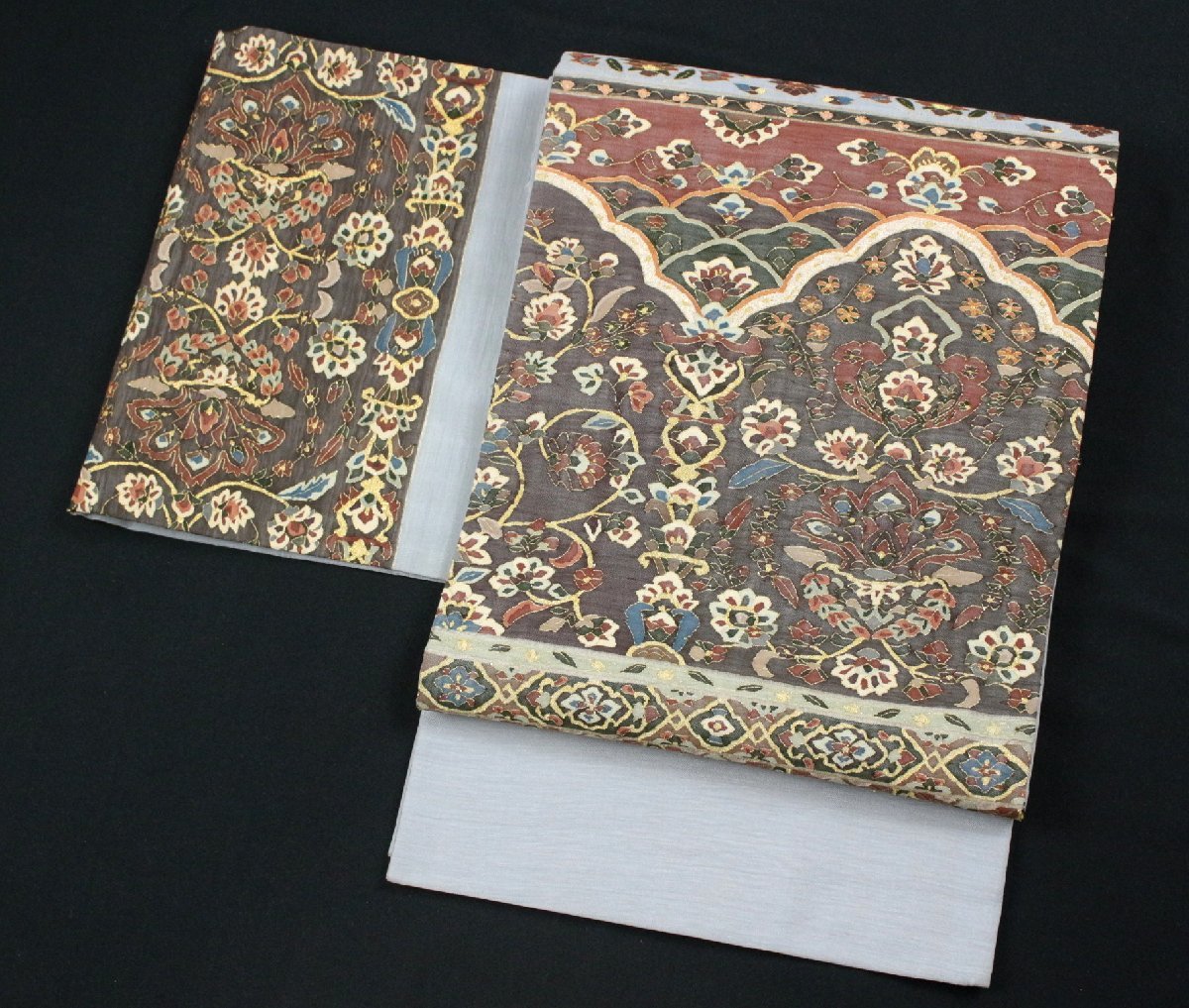 特選品 品 明綴れ 正倉院花文様 六通柄袋帯 三越 e12-192(仕立て上がり)｜売買されたオークション情報、yahooの商品情報をアーカイブ公開 - オークファン（aucfan.com）