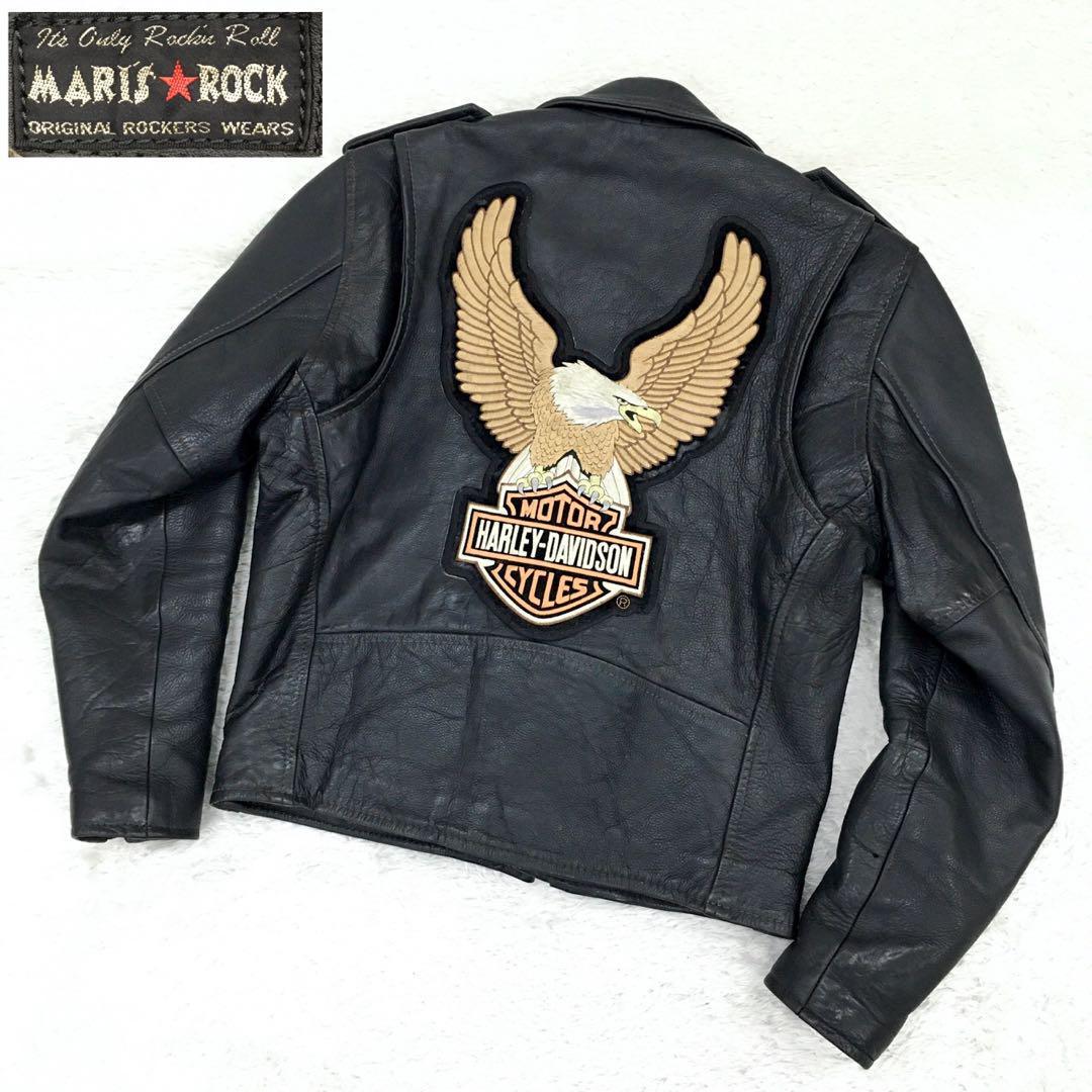 HARLEY DAVIDSON MARIS ROCK ハーレーダビッドソン マリズロック レザージャケット ライダース ダブル 革ジャン ...