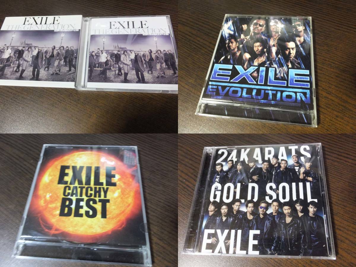 EXILE - THE GENERATION ふたつの唇 / EXILE CATCHY BEST / EXILE EVOLUTION / 24karats GOLD SOUL DVD付 CD ...