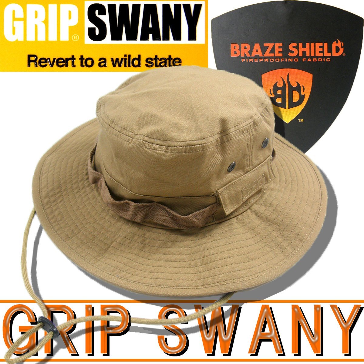 別注 GRIP SWANY × FREAK'S STORE 難燃 BRAZE SHIELD ブーニー ハット 帽子 グリップスワニー 焚火 ...