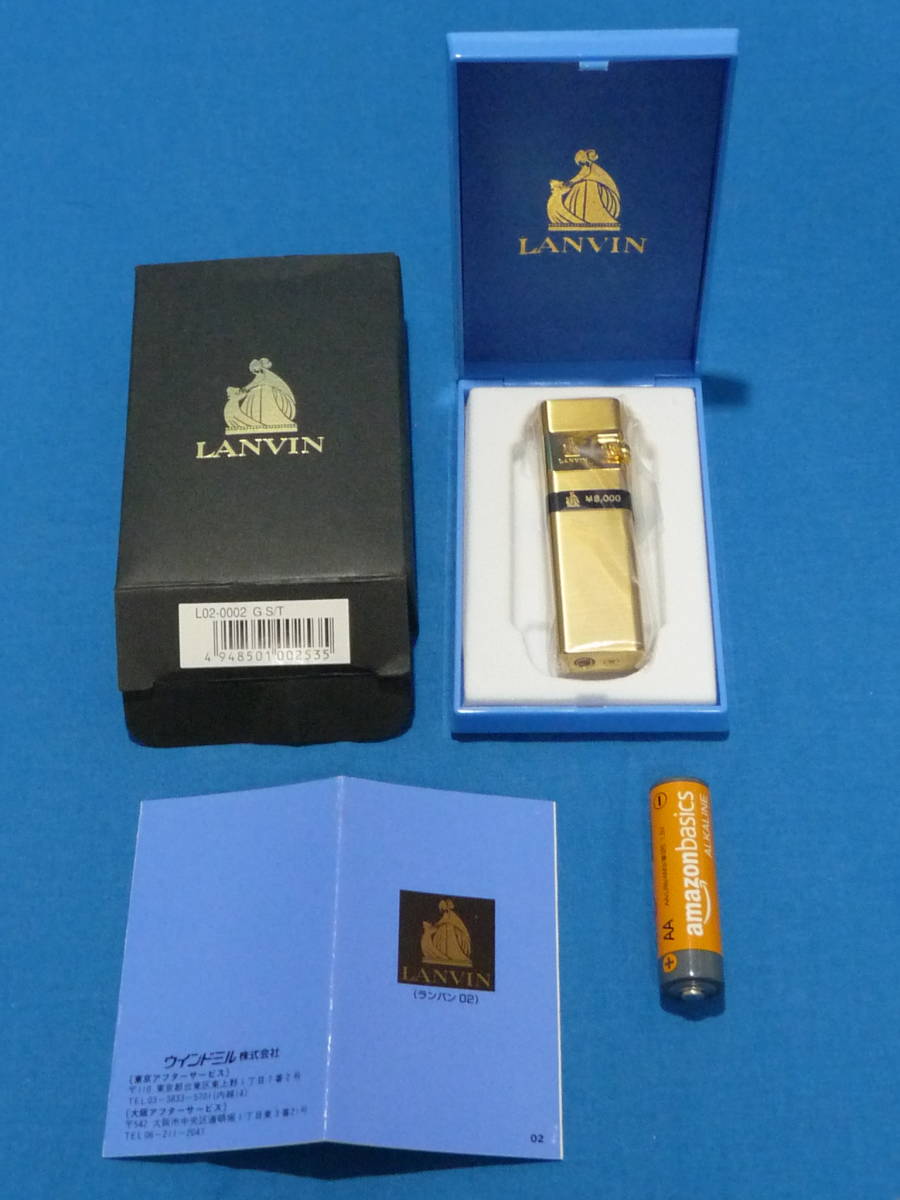 ランバン ガスライター LANVIN L02-0002 G S/T(ガスライター)｜売買されたオークション情報、yahooの商品情報をアーカイブ公開 - オークファン（aucfan.com）