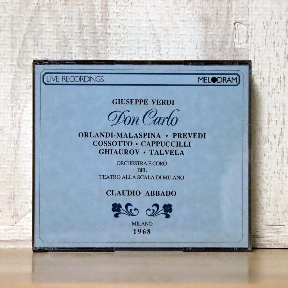 CLAUDIO ABBADO/VERDI: DON CARLO/MELODRAM MEL 37038(オペラ)｜売買されたオークション情報 ...