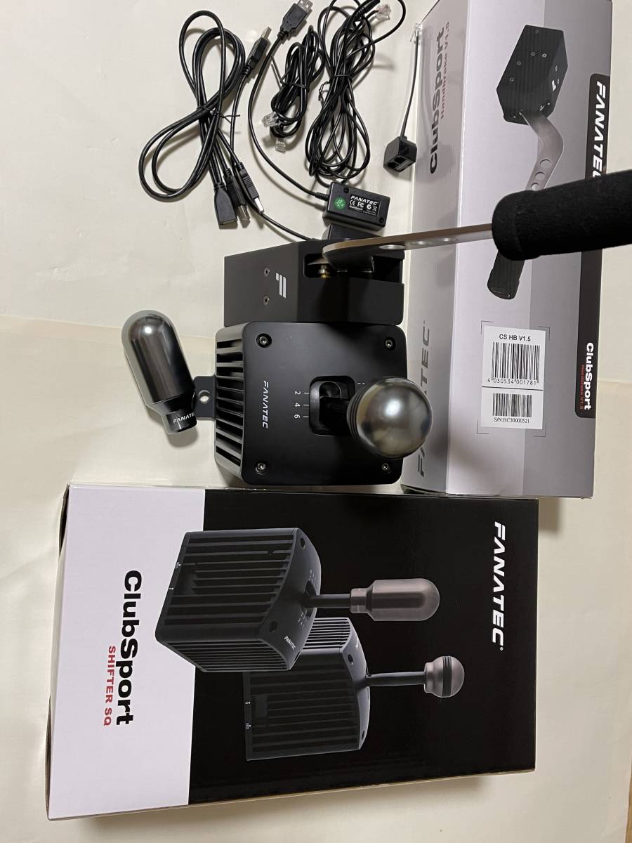 Fanatec ClubSport Shifter S+ClubSport Handbrake V1.5+ClubSport USB ...